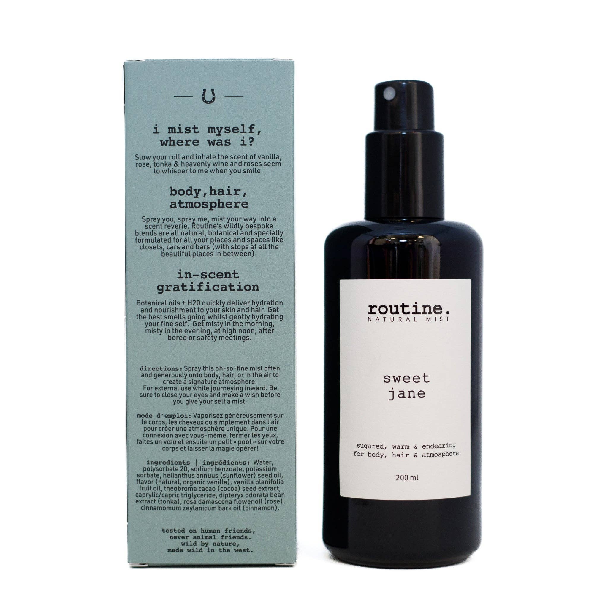 Routine - Sweet Jane 200ml Body, Hair & Atmosphere Mist – WestJet Store