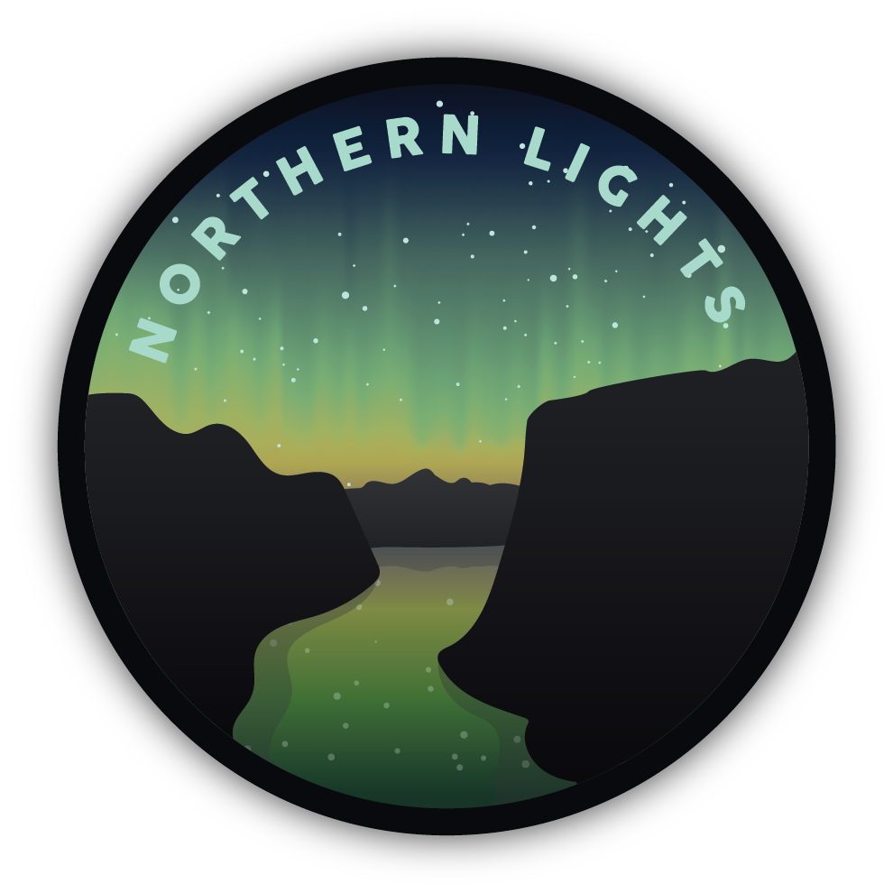 Stickers Northwest - NORTHERN LIGHTS SCENE – WestJet Store
