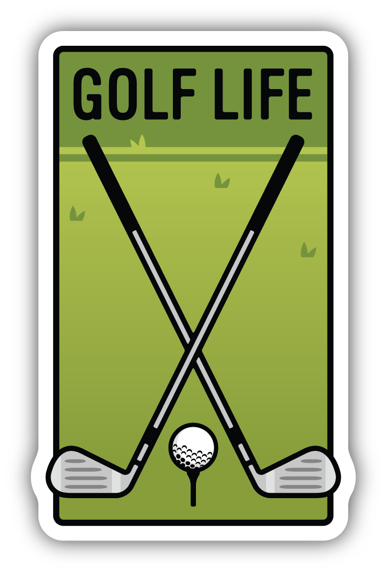Stickers Northwest - GOLF LIFE CROSSED CLUBS – WestJet Store