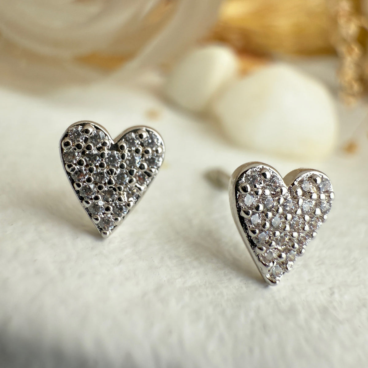 Pika & Bear - "Heart of Glass" Mini Heart Stud Earrings – WestJet Store