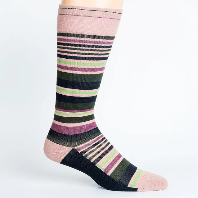 Dr Johnny's - Stripe Black + Pink Cotton Compression Socks – WestJet Store
