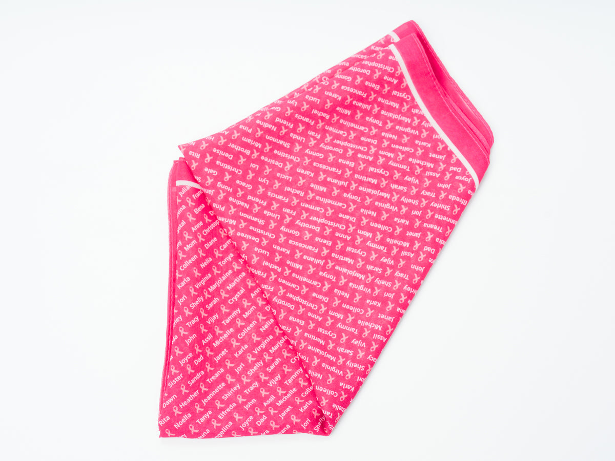 WestJet + Canadian Cancer Society Pink Scarf - Version #1 – WestJet Store