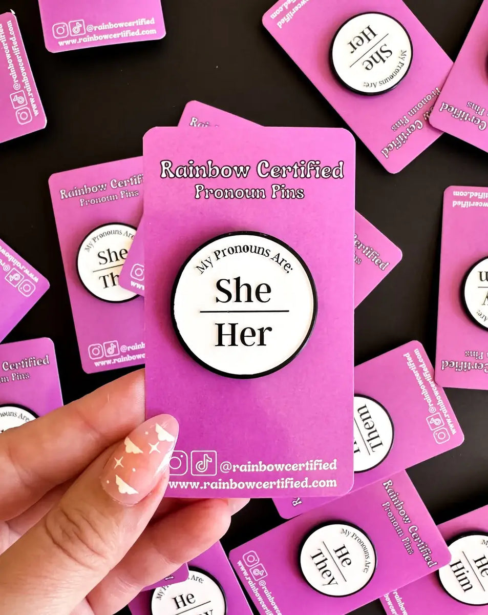 Pronoun Pins: She/ Her – WestJet Store