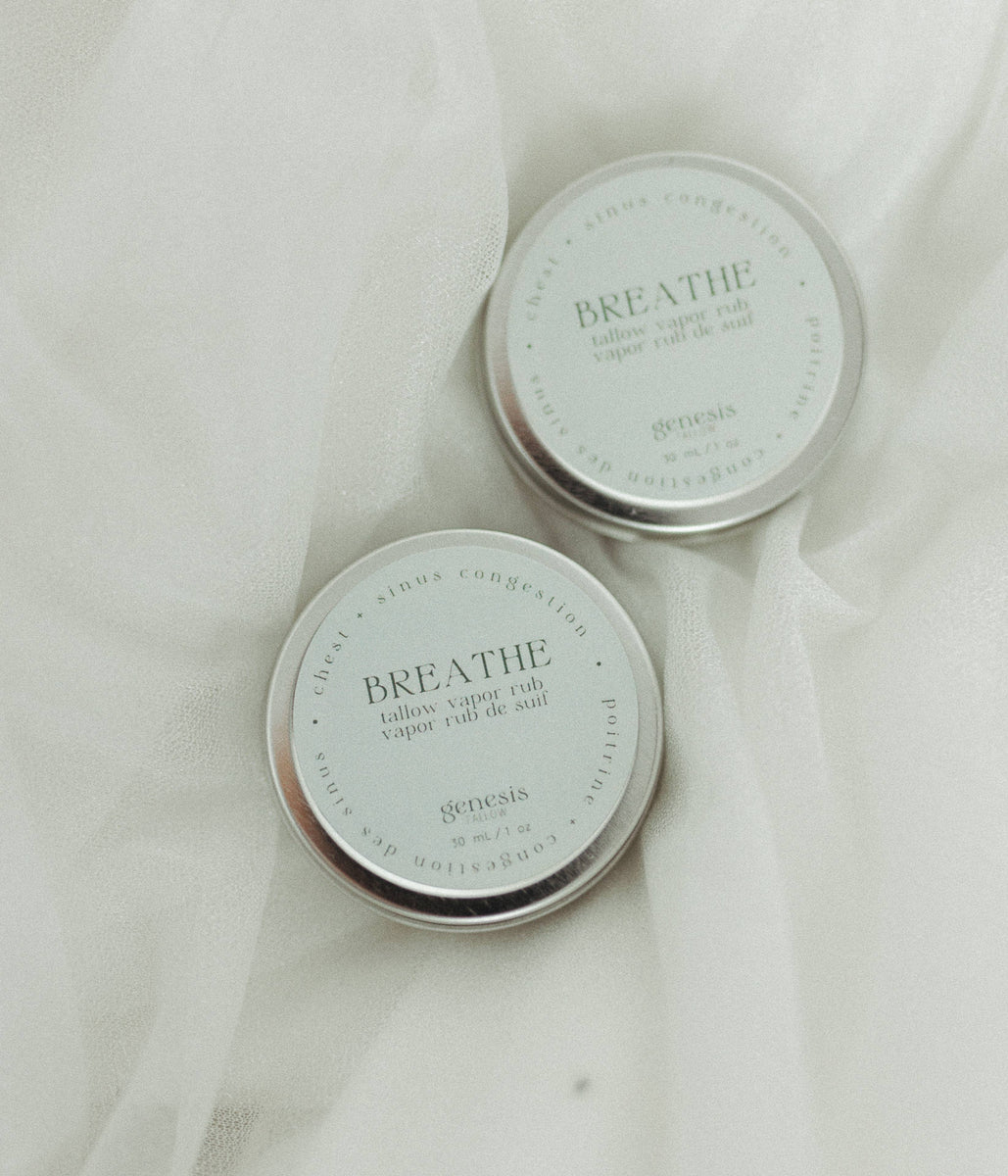 Breathe Tallow Vapor Rub - For Colds, Congestion, Allergies – WestJet Store