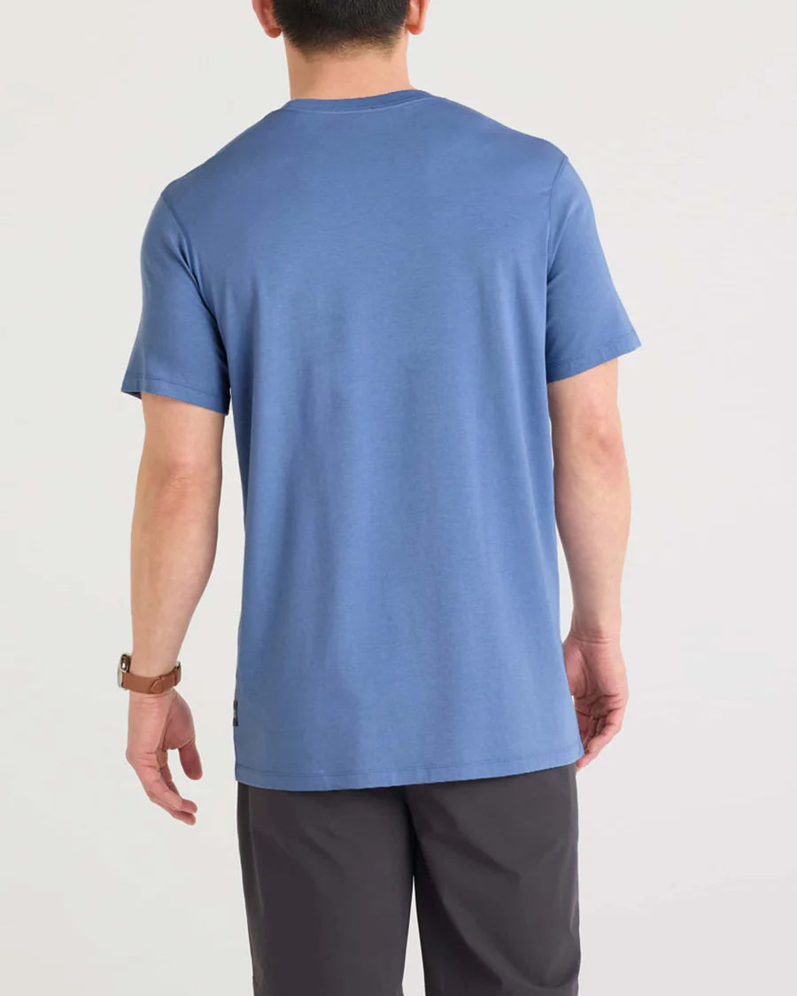 SAXX - DropTemp® Cooling Cotton Cooling Cotton Tee - Tidal Blue ...