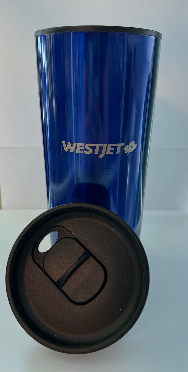 WestJet Stainless Steel Travel Mug-16oz-Blue – WestJet Store